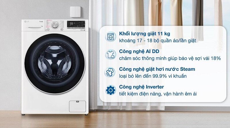 Review of 3 new models of LG AI DD washing machines for 2024 | Mytour.vn