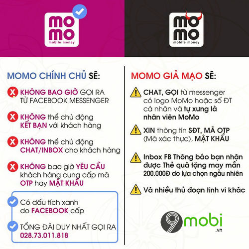 Identifying Fake Momo Messages