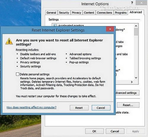 Resetting and Restoring Your Browser to Its Default State