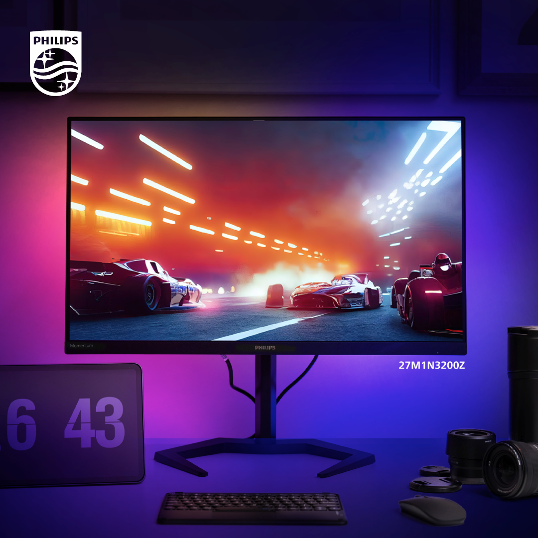Immerse yourself in the excellence of Philips' 27 Inch Full HD monitor