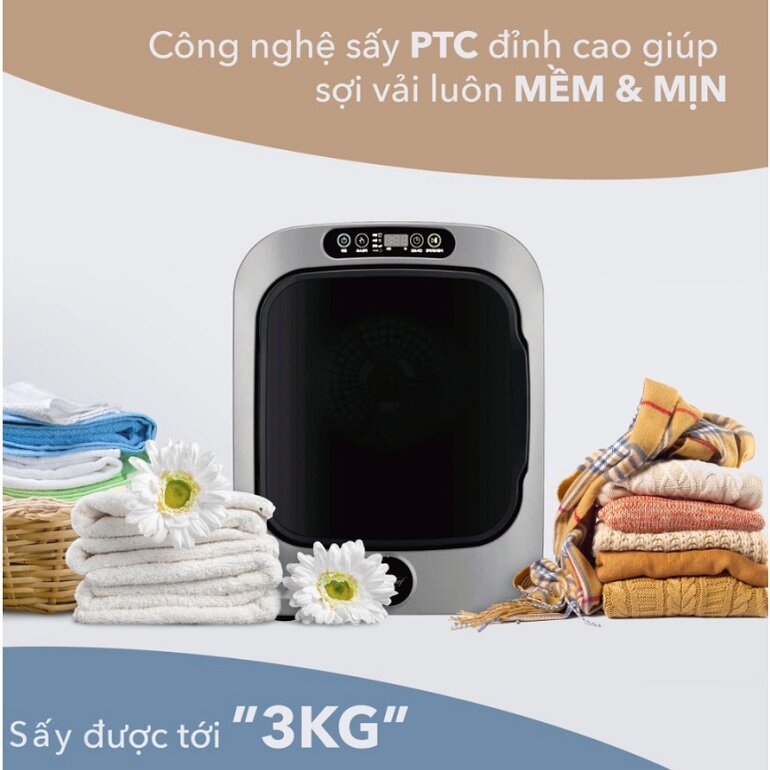 Đánh giá ưu nhược điểm của Máy sấy quần áo Mini Heim Chef HCD-301UPR
