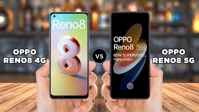 Comparison between OPPO Reno 8 5G and Reno8 4G | Mytour.vn