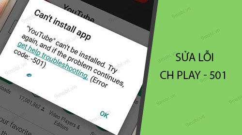 Fixing Error 501 on Google Play Store for Android