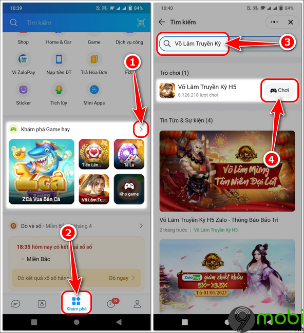 Detailed Guide to Playing VLTK H5 on Zalo