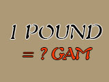 Convert pounds to grams: How many grams is 1 pound