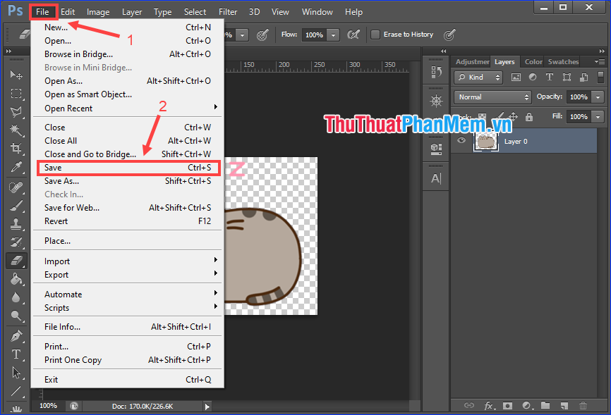 Exporting and Saving Images in Photoshop