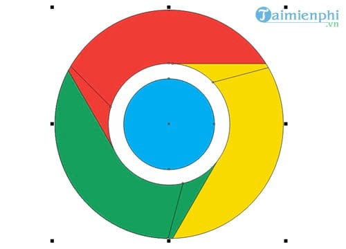 Designing Google Chrome Logo with CorelDraw, Creating Google Chrome Icon