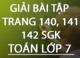 Solving exercises on pages 140, 141, and 142 of Math Grade 7 Textbook ...