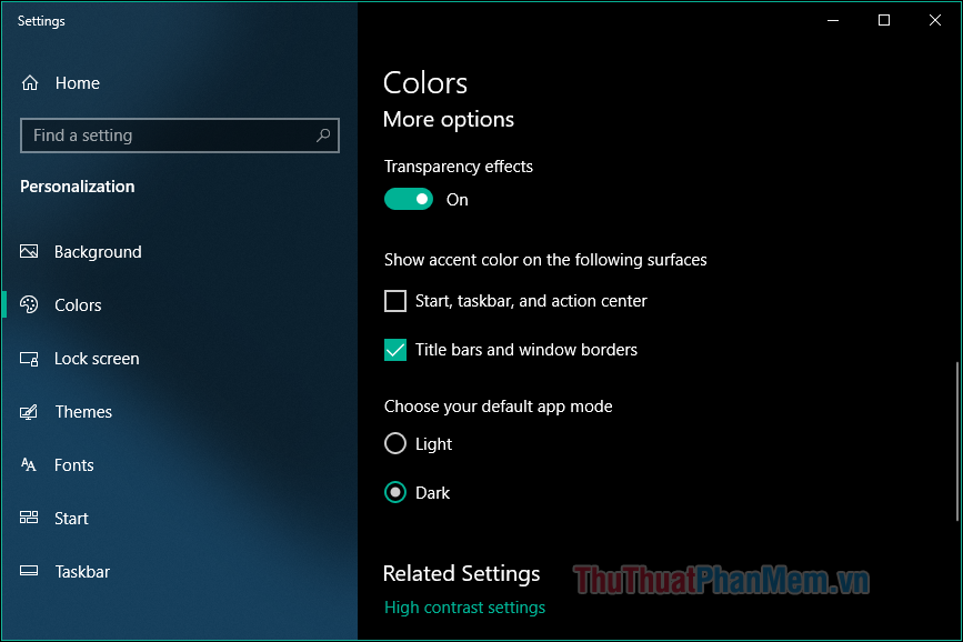 How to enable Dark Mode interface on Windows 10