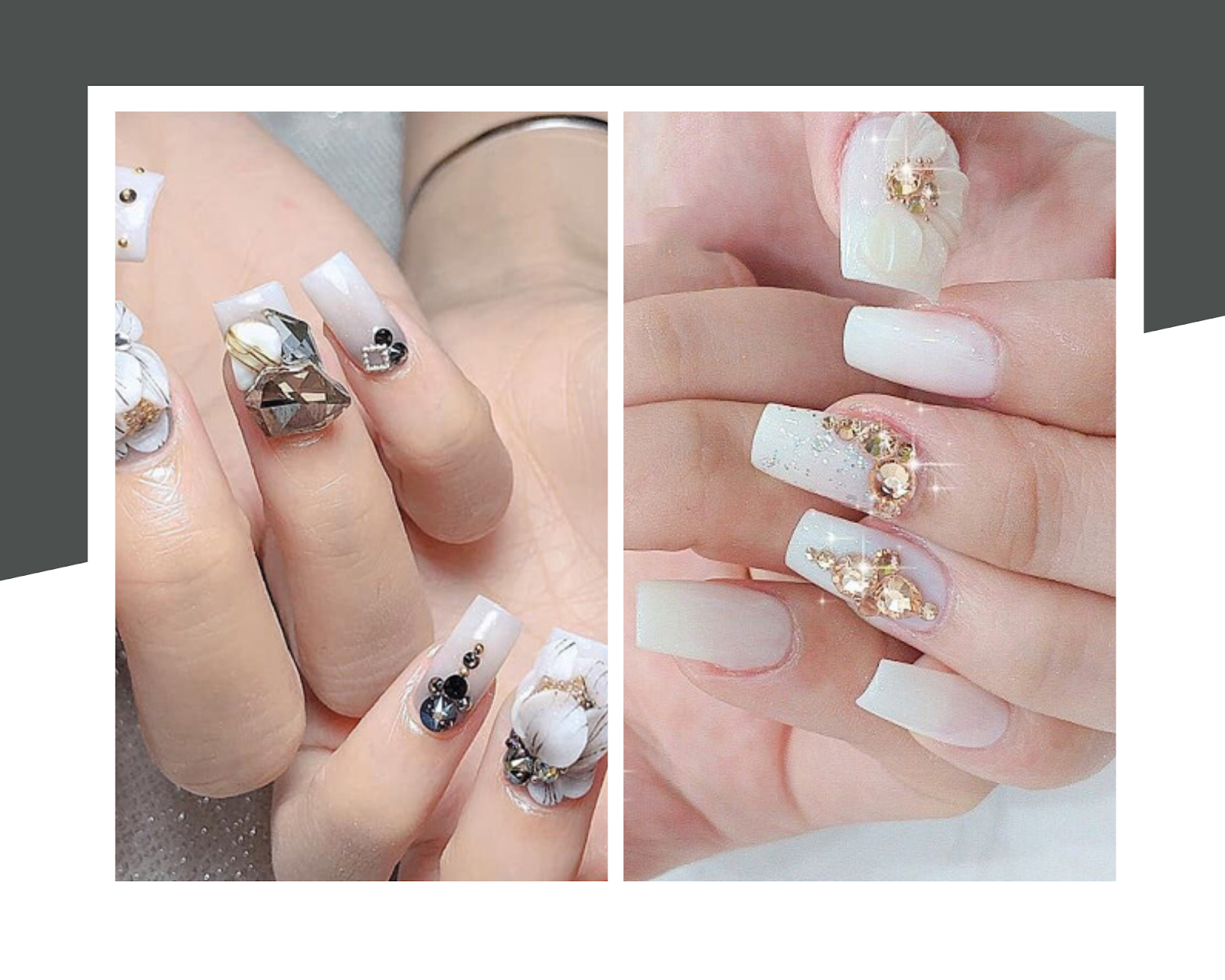 TOP 20 Beautiful, Simple, and Elegant White Rice Nail Designs in 2024 ...