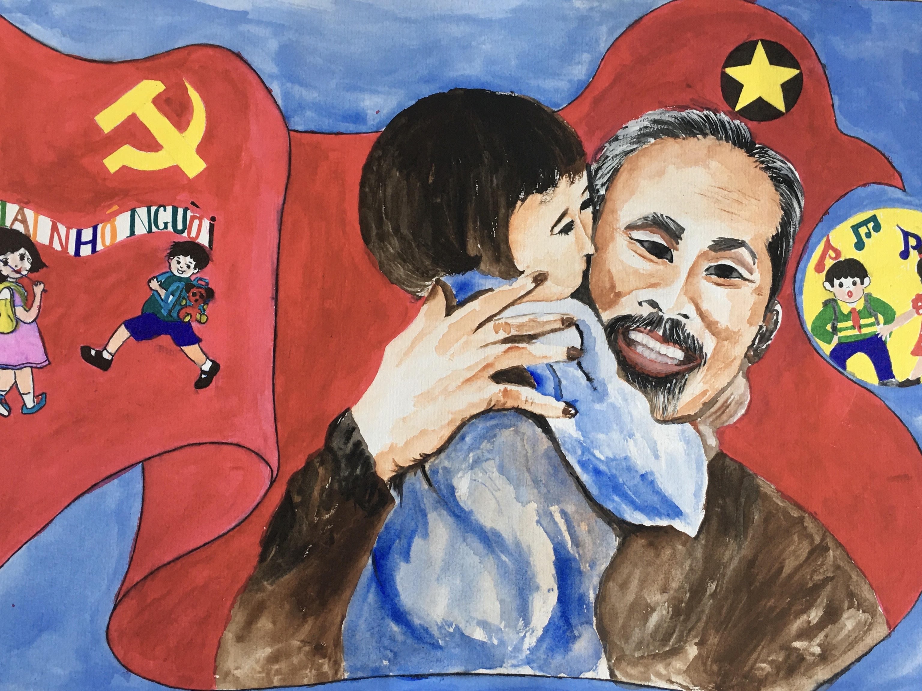 Paintings of Uncle Ho, the most beautiful depictions of Uncle Ho