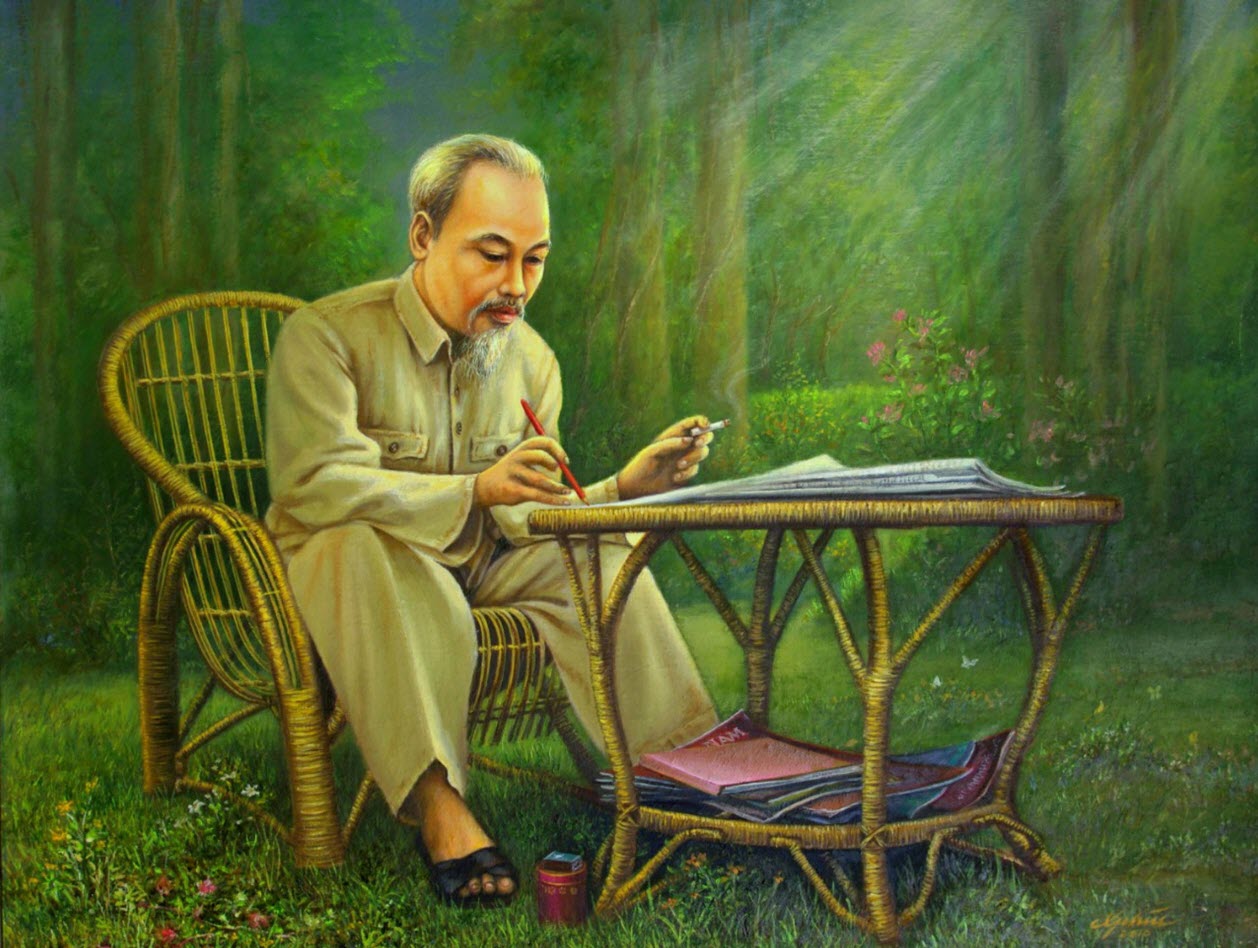 Paintings of Uncle Ho, the most beautiful depictions of Uncle Ho