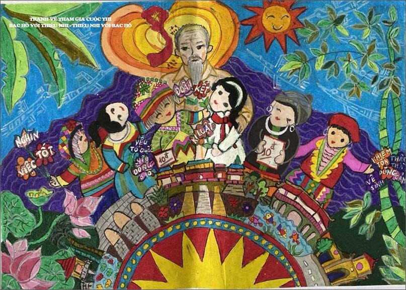 Paintings of Uncle Ho, the most beautiful depictions of Uncle Ho