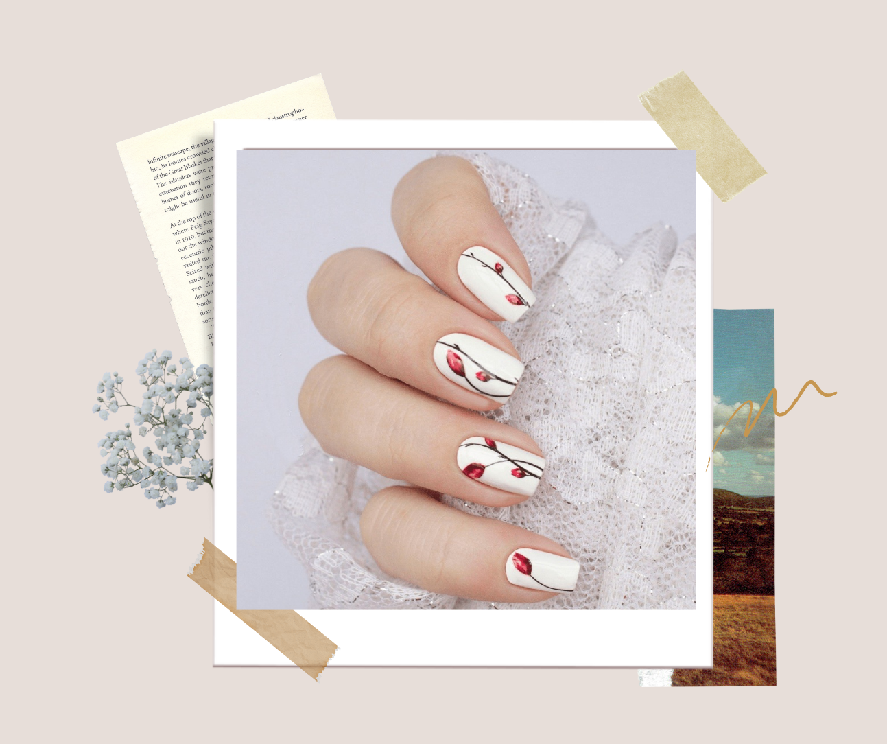 TOP 20 Beautiful, Simple, and Elegant White Rice Nail Designs in 2024 ...