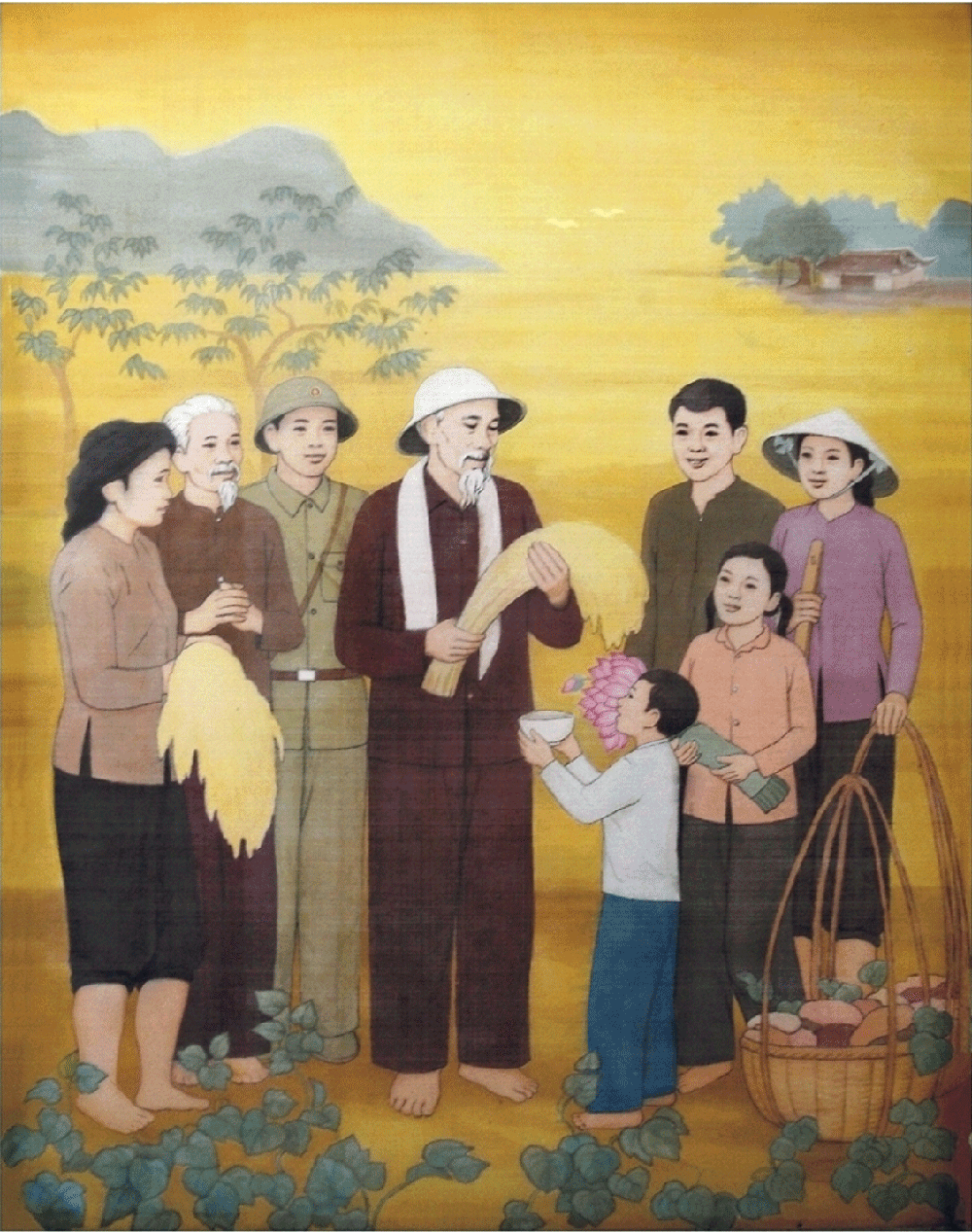 Paintings of Uncle Ho, the most beautiful depictions of Uncle Ho