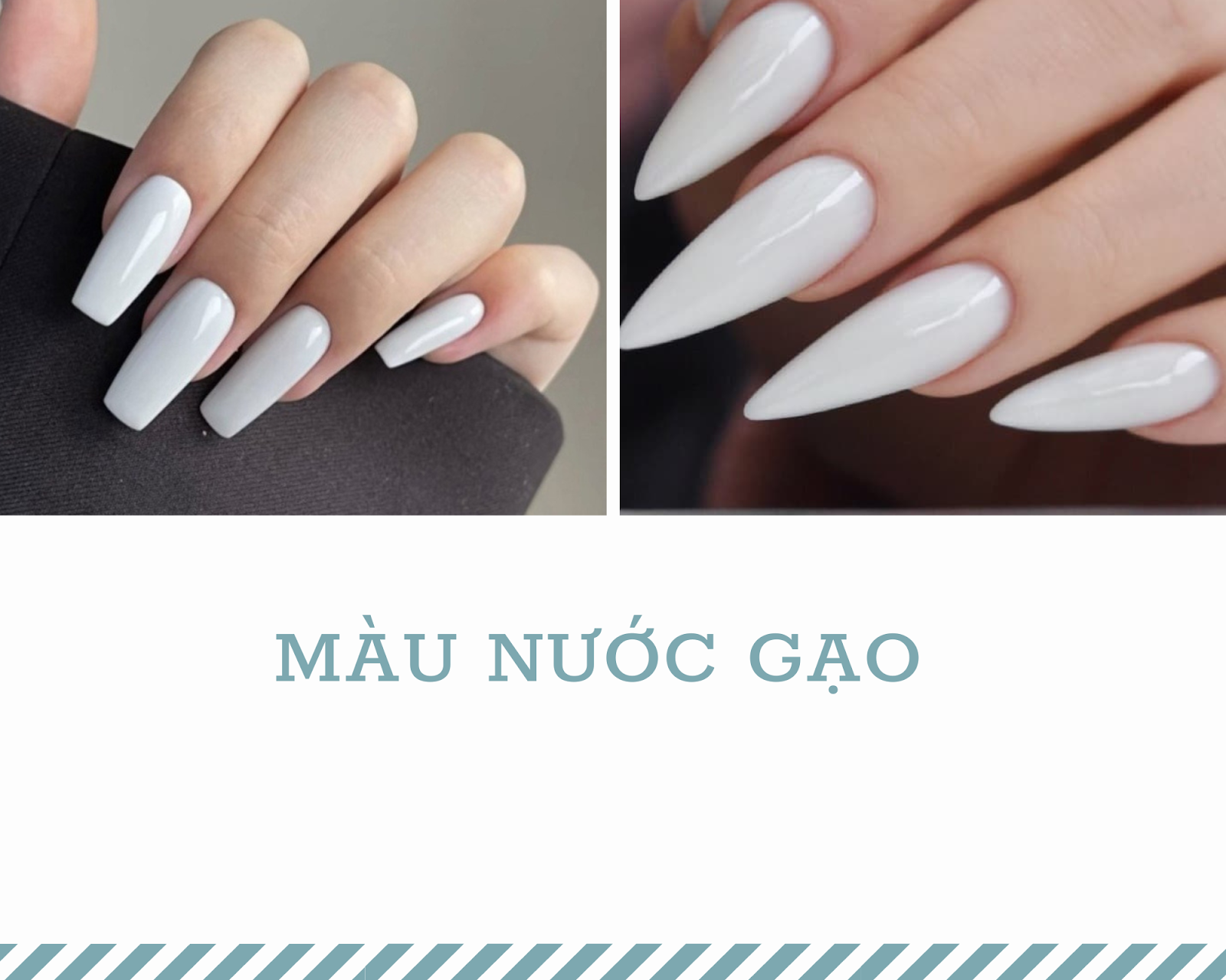TOP 20 Beautiful, Simple, and Elegant White Rice Nail Designs in 2024 ...