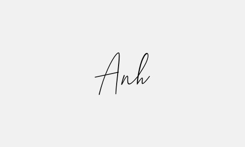 The Most Beautiful Signature for the Name Anh