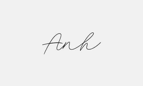 The Most Beautiful Signature for the Name Anh