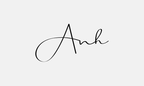 The Most Beautiful Signature for the Name Anh