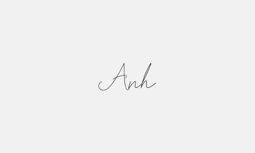 The Most Beautiful Signature for the Name Anh