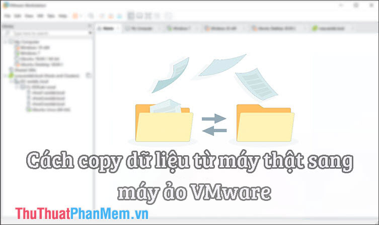 Copying data from the physical machine to a VMware virtual machine