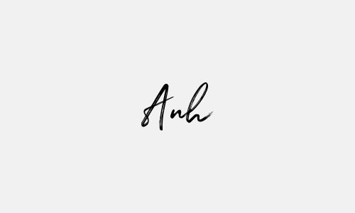 The Most Beautiful Signature for the Name Anh