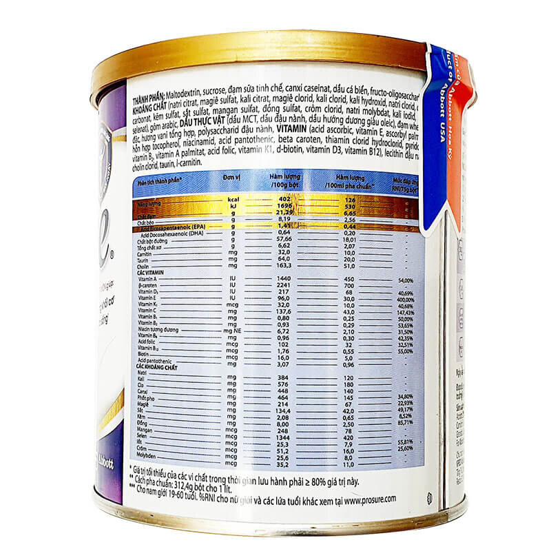 Mytour.vn Review of Prosure Nutritional Milk for Patients
