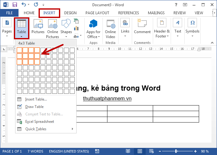 Creating and Formatting Tables in Word