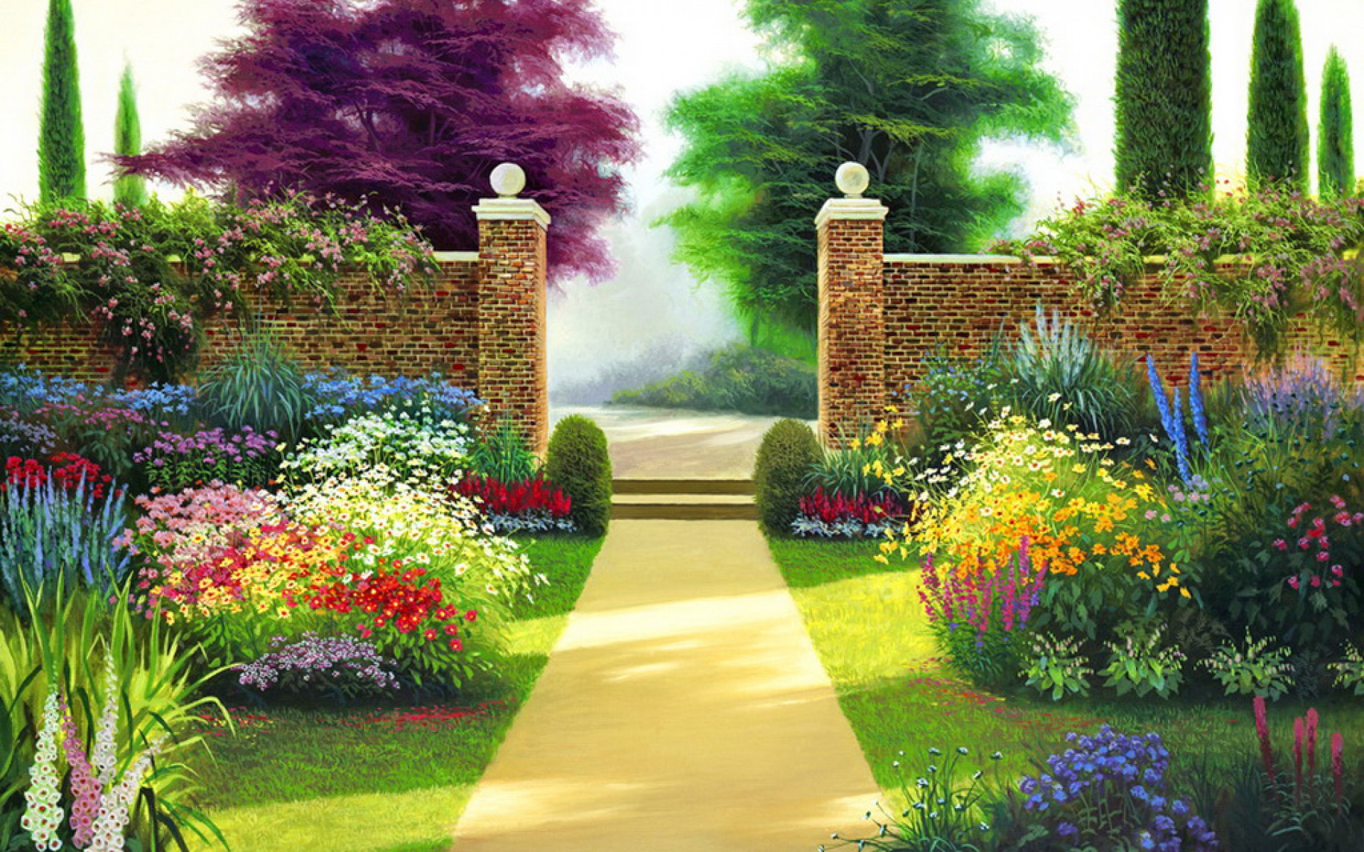 Beautiful Garden Background