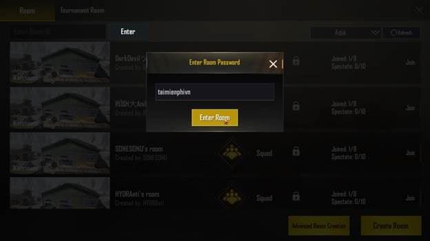 Guide to Enter PUBG Mobile Gaming Rooms, Access the Exciting PUBG ...