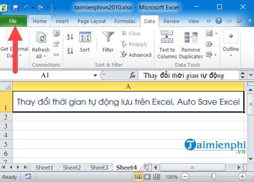 How to modify automatic save time on Excel, Auto Save Excel 2016, 2013,