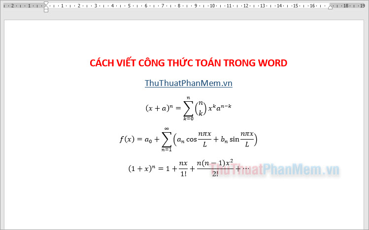 Crafting Mathematical Formulas in Word 2021/2019/2016 Made Effortless