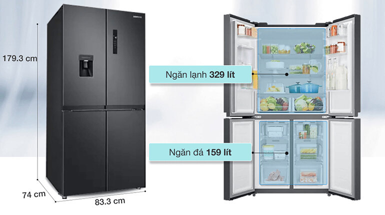 Detailed Review of Samsung Inverter 488-liter Refrigerator RF48A4010B4 ...