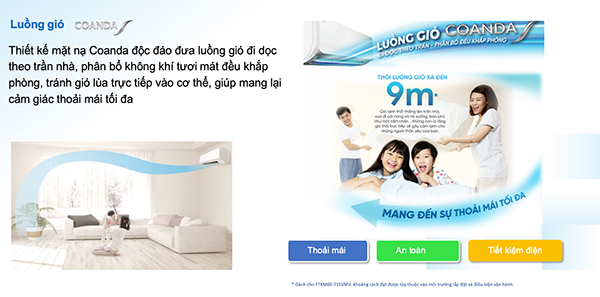 Daikin's Coanda airflow ensures consistent cooling, keeping the whole ...