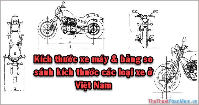 Motorcycle Dimensions - The distinctive dimensions of motorcycles