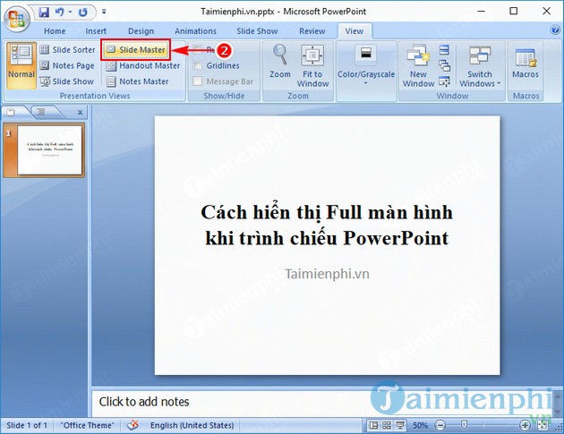 How to Display Full Screen When Presenting PowerPoint on Projector