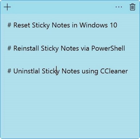 How to Reset and Install Sticky Notes on Windows 10