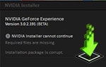 Fixing driver update issue: 'Nvidia installer cannot continue'