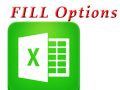 Excel Data Input using Fill Options
