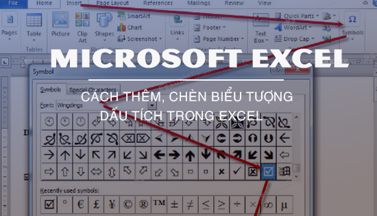 Inserting Check Mark Symbols in Excel