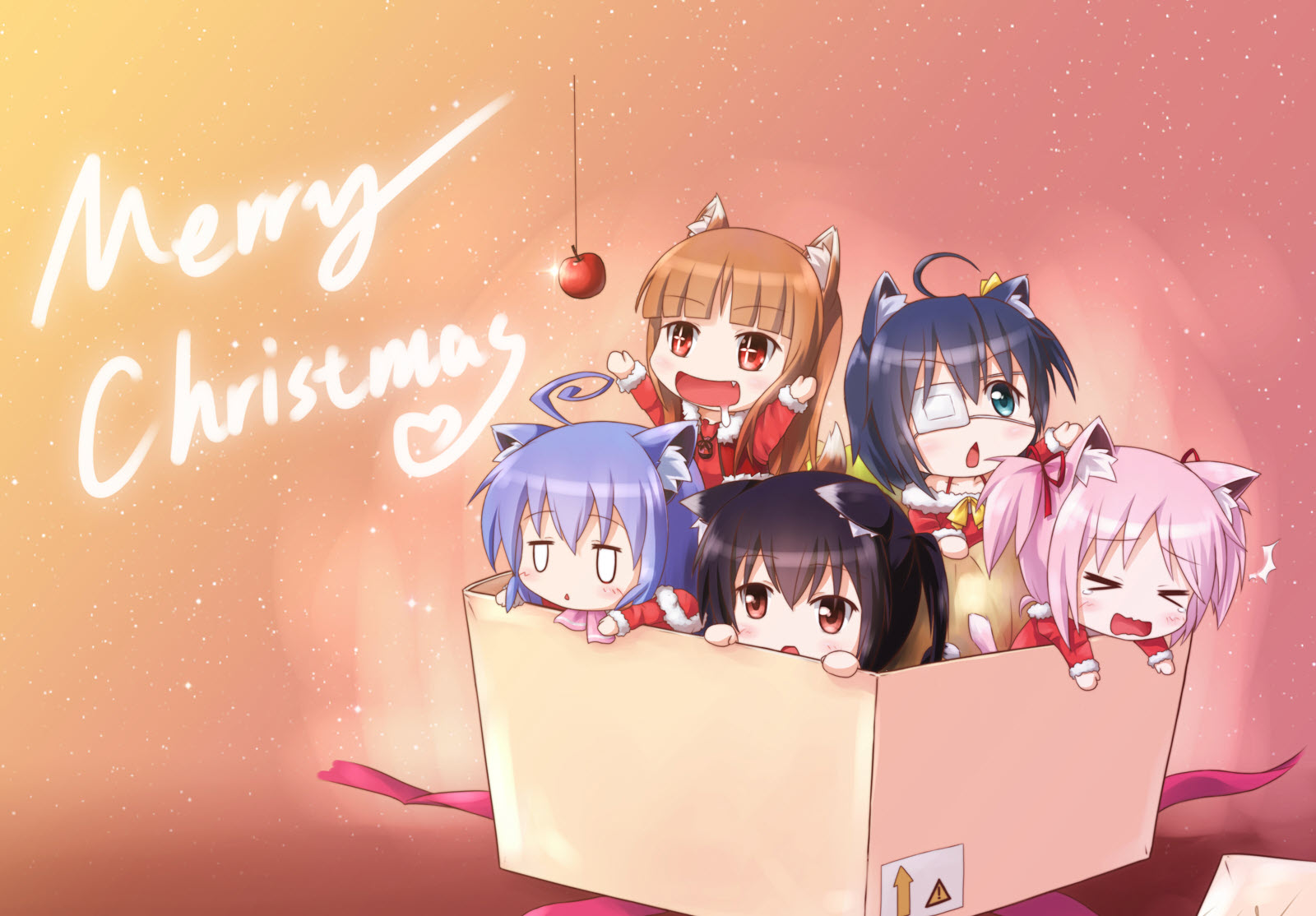 Most adorable Anime Christmas chibi images