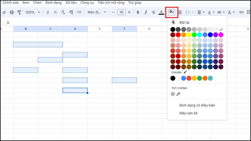 Guide on coloring blank cells in Google Sheets that you might find useful