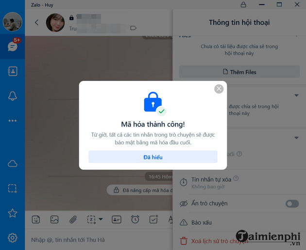 How to Activate and Deactivate Zalo Message End-to-End Encryption on ...
