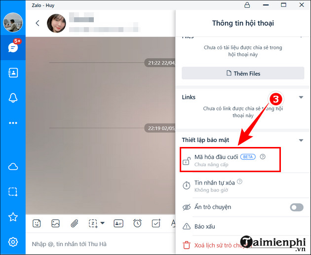 How to Activate and Deactivate Zalo Message End-to-End Encryption on ...