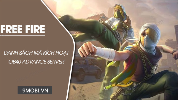 List of FF OB40 Advance Server Activation Codes