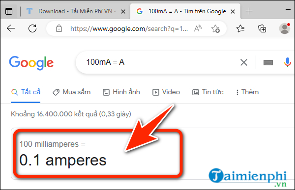 How many Amperes is 1mA?