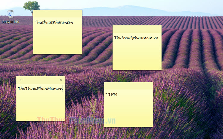 Creating Sticky Notes on Win 7 Desktop