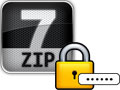 Setting a password for compressed files using 7-Zip