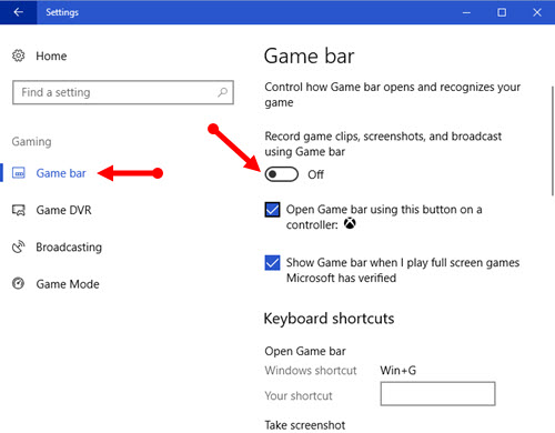 How to Disable Game Bar on Windows 10