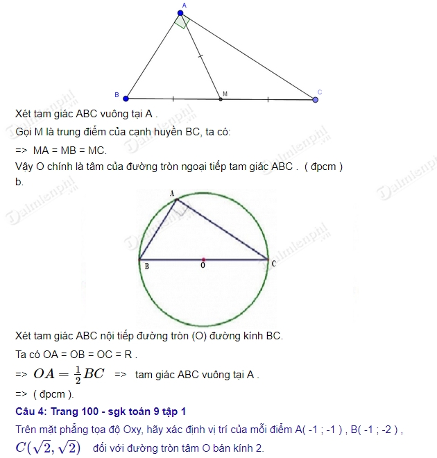 Solving exercises on pages 99, 100, 101 of Math Grade 9 Textbook Volume ...